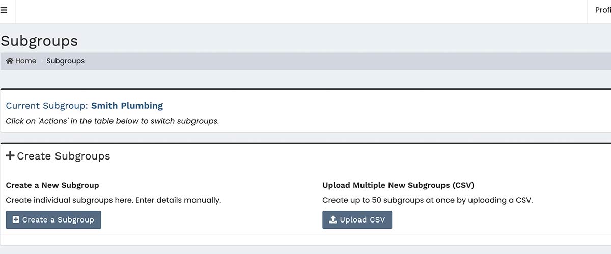 Subgroups Overview - TextingOnly