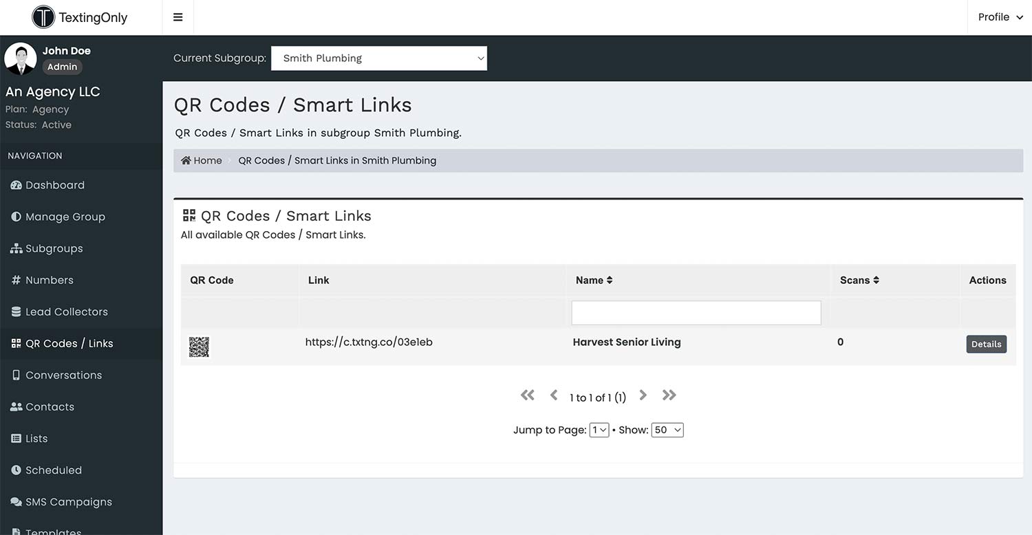 Creating QR Codes in TextingOnly - TextingOnly